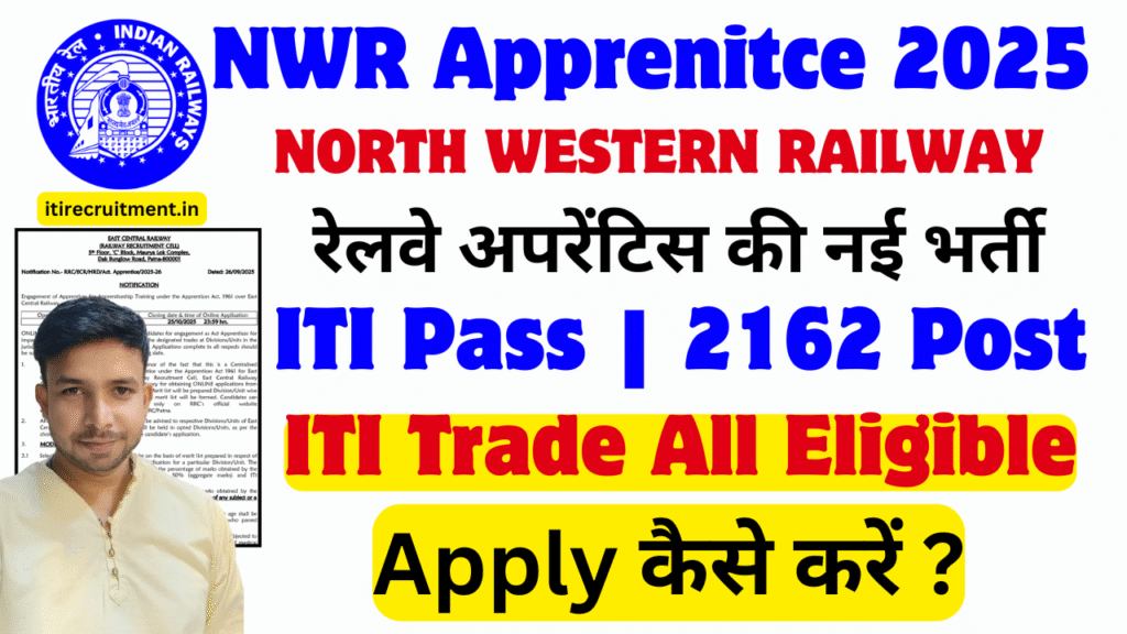 NWR Railway Apprentice 2025 - ITI Recruitment
